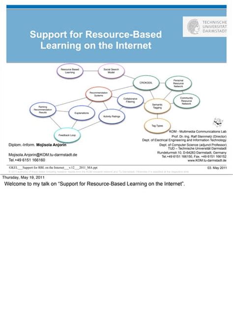 Support For Resource Based Learning On The Internet Pdf