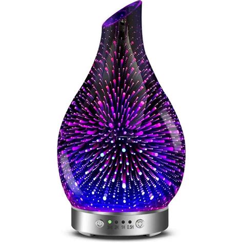 Afoxsos Essential Oil Diffusers Ultrasonic 3d Glass Aromatherapy 120 Ml