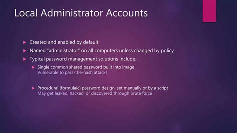 Microsoft Laps Local Administrator Password Solution Pptx