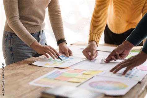 Foto De A Ux Design Team Is A Confluence Of User Research Ux Ui Design With Layout Paper On