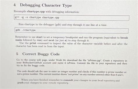 Solved 4 Debugging Character Type Recompile Chartypecpp