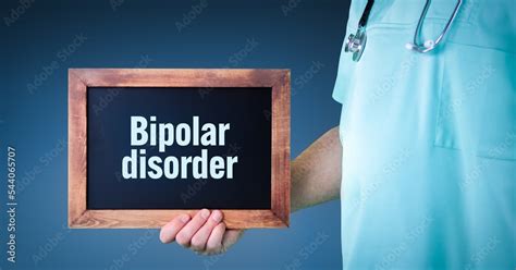 Bipolar Disorder Manic Depression Doctor Shows Signboard With