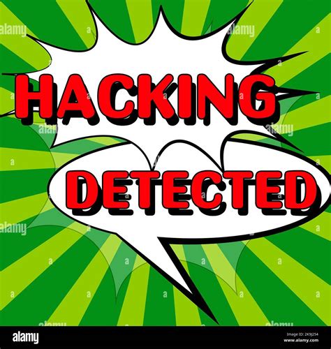 Sign Displaying Hacking Detected Concept Meaning Activities That Seek
