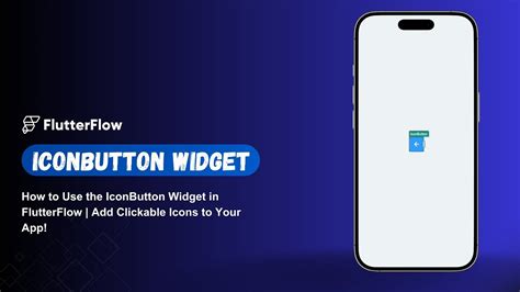 How To Use The Iconbutton Widget In Flutterflow Add Clickable Icons To Your App Youtube