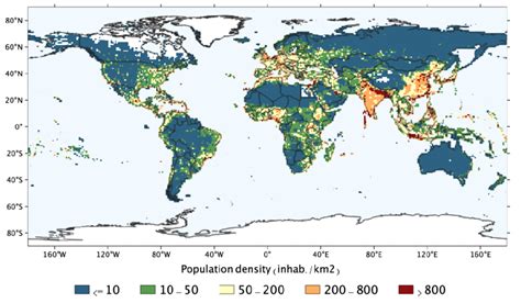 Ciesin Gpw 2020 Global Population Density Data Resampled At The