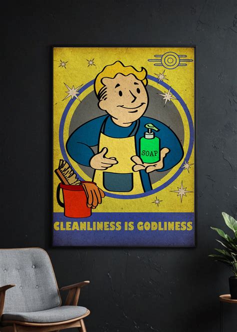 Fallout Poster Set Of 5 Instant Digital Download Vault Tecprint