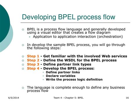 ppt chapter 5 business process execution language bpel powerpoint