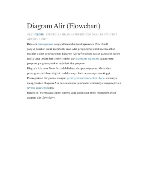 Aturan Flowchart Pdf