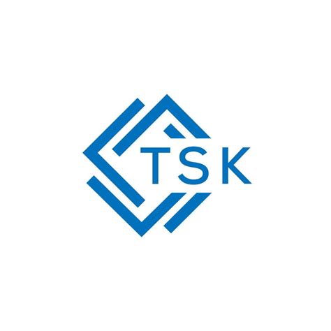 Tsk Technology Letter Logo Design On White Background Tsk Creative