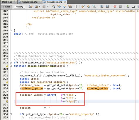 Technical How To Change Default Sidebar Position For A New Page WP Residence Help