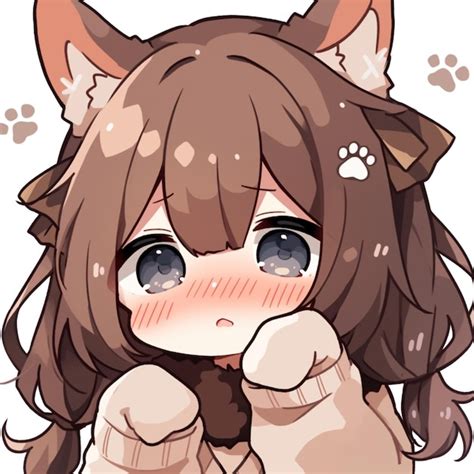 Premium Ai Image Anime Girl With Brown Hair And Big Ears With A Cat