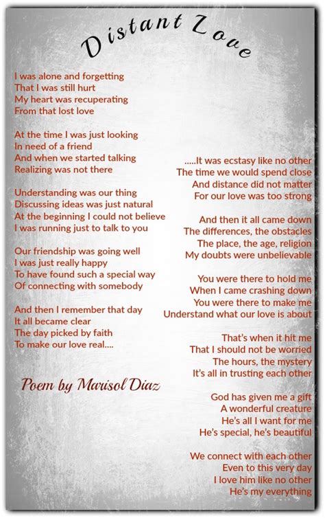 Distant Love Romantic Poems