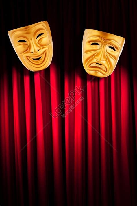 연극 공연 사진 속 가면 사진 무료 다운로드 Lovepik