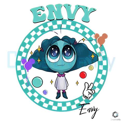 Envy Inside Out Cartoon Character Svg Walt Disney Characters Evil