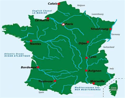 Map Of France Rivers