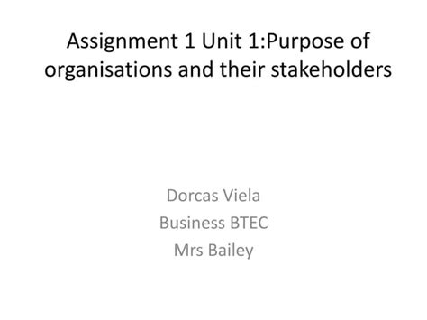 Assignment 1 Unit 1 Ppt