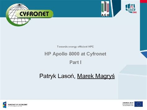 towards energy efficient hpc hp apollo 8000 at