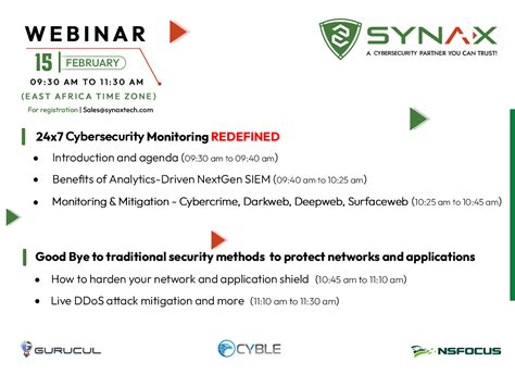 Cyble Darkweb Monitoring Webinar In Ethiopia Cybersecurity Distributor Africa Synax Technologies