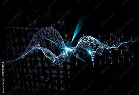 Luminogram Matrix Code A Tapestry Of Light And Code Capturing Th Stock