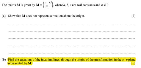 Find The Equation Of The Invariant Line Through The Origin • Physics Forums