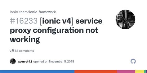 Ionic V4 Service Proxy Configuration Not Working · Issue 16233