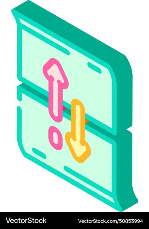Scroll Hijacking Ux Ui Design Isometric Icon Vector Image