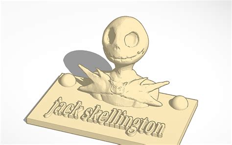 3d Design Jack Skellington Tinkercad