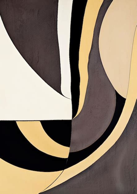 Premium Photo Modern Geometric Abstract Composition In Beige And