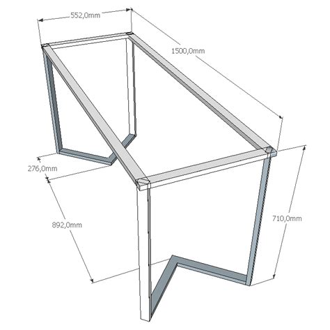 Каркас металлический для обеденного стола купить в Москве