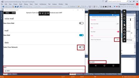 Switch Cell In Xamarin Forms Application For Android And UWP