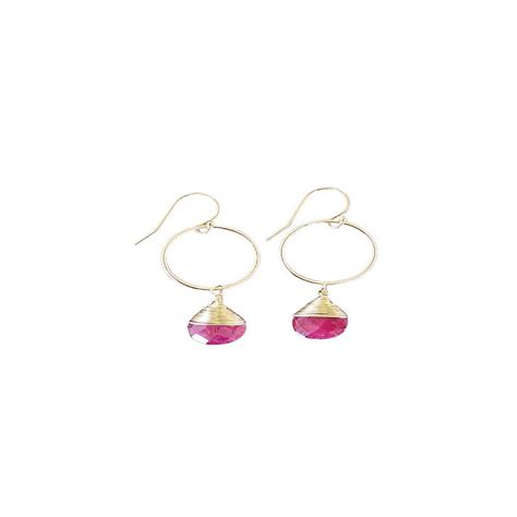 Earring Ruby Oriental Trading