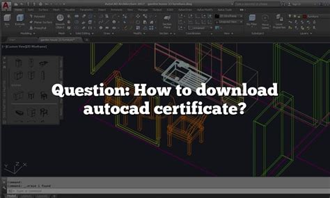 Question How To Download Autocad Certificate