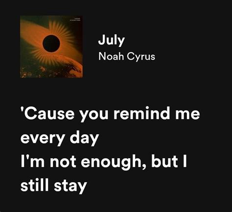 Noah Cyrus Spotify Lyrics