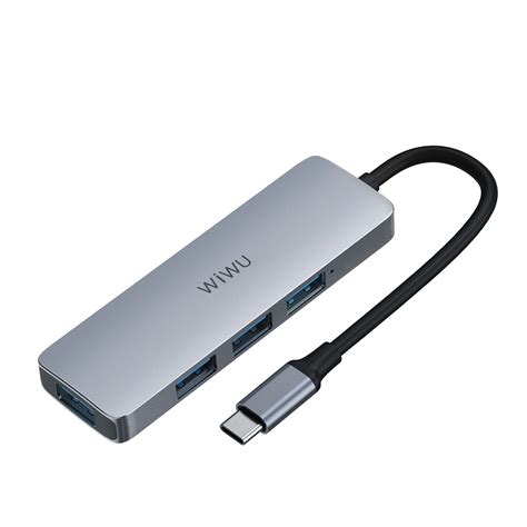 WiWU Alpha 440 Pro Usb Type C Hub 4 In 1 Replicator Zore Australia