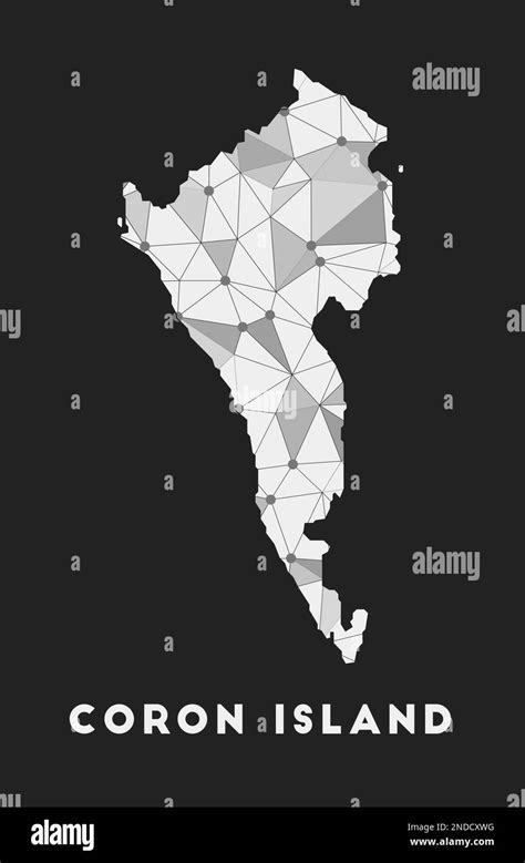 Coron Island Communication Network Map Coron Island Trendy Geometric