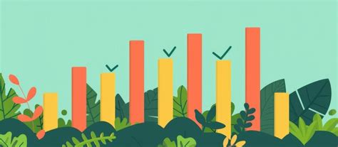 Growth Chart In Tropical Paradise Premium Ai Generated Image