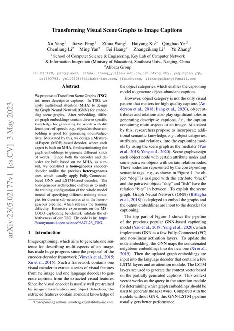 Pdf Transforming Visual Scene Graphs To Image Captions