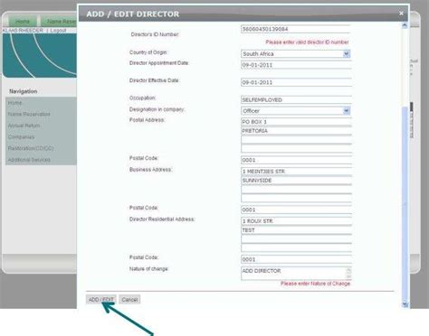 Cipc Cor39 Form ≡ Fill Out Printable Pdf Forms Online