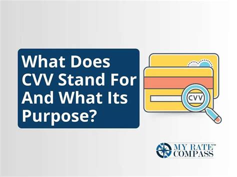 What Does CVV Stand For And What Is Its Purpose My Rate Compass