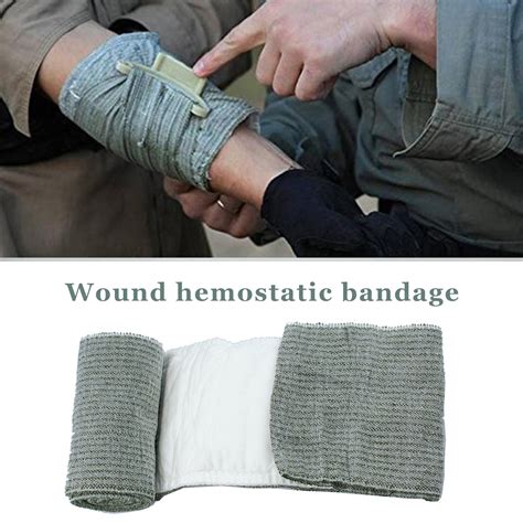 Wound Hemostatic Bandage Outdoor Armyfirst Aid Dre Grandado