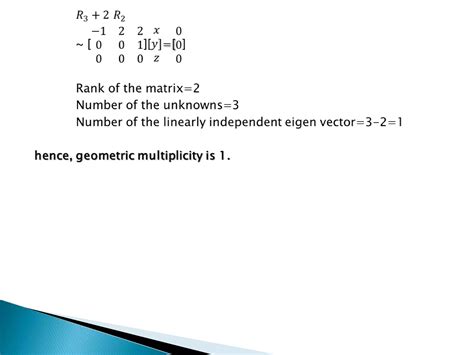 Algebraic And Geometric Multiplicity Pptx