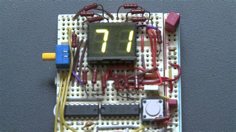 2 Digits Presettable Count Down Circuit Youtube