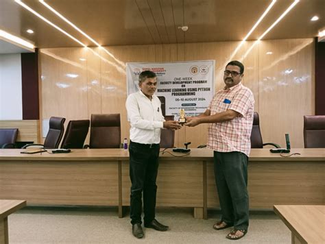 Faculty Development Program On “machine Learning Using Python Programming” Funded By Aicte