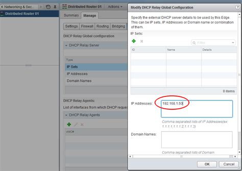 Enable Dhcp Relay On Nsx Distributed Router Dlr