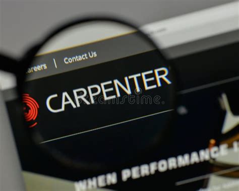 Milan Italy August 10 2017 Carpenter Technology Logo On The