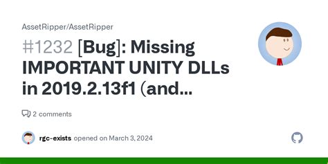 Bug Missing Important Unity Dlls In 2019213f1 And Possibly Other Versions · Issue 1232