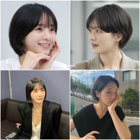 여자 짧은 숏컷 단발 박규영 스타일 모음집 네이버 블로그