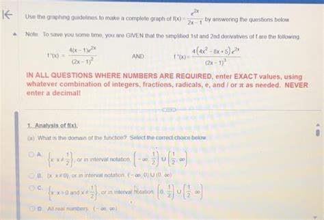 Solved Use The Graphing Guidelines To Make A Complete Graph Chegg