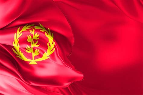 Premium Photo Eritrea Flag Floral Design With Side Space To Write Wishes For Independence