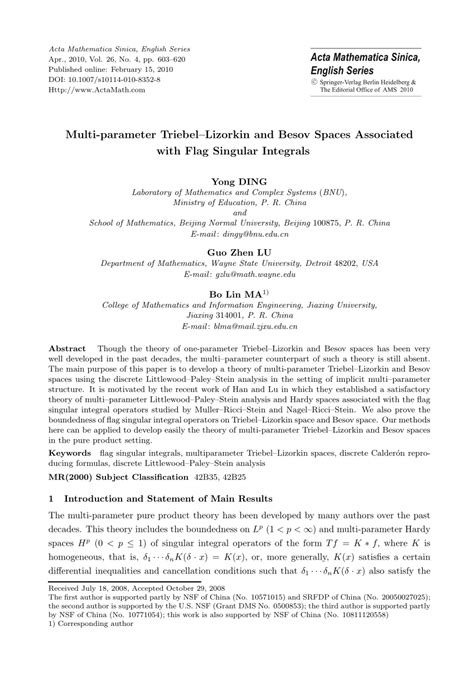 Pdf Multi Parameter Triebel Lizorkin And Besov Spaces Associated With
